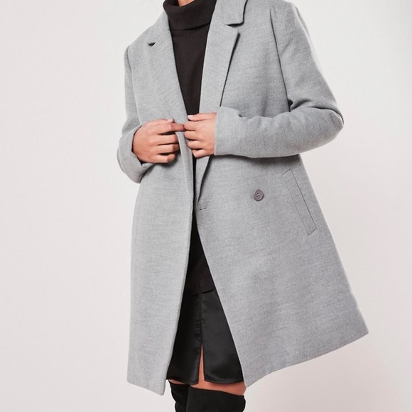 Missguided | Tops | Ultimate Formal Coat Grey | Poshmark